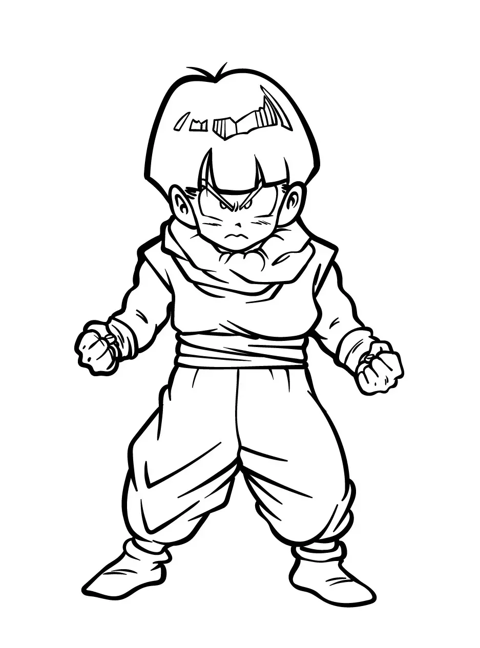 Gohan Niño para Colorear | Dibujos de Dragon Ball para Colorear ...